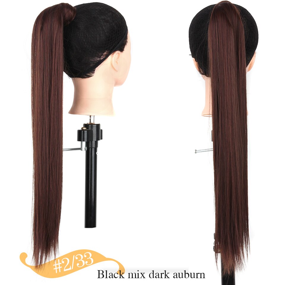 Long Straight Wrap Ponytail Hair 24inch Synthetic ... – Vicedeal