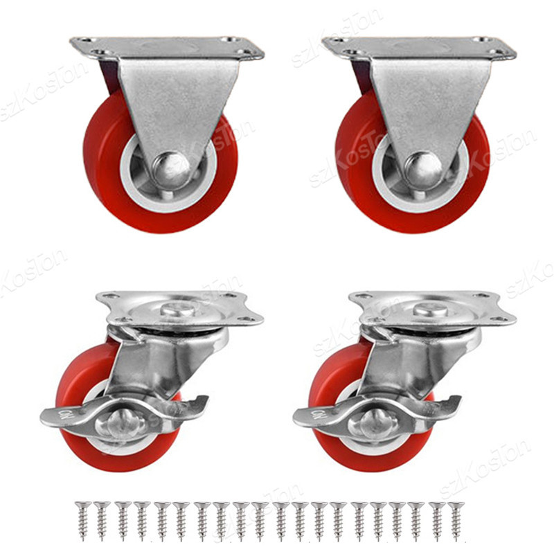 4 stk. møbelhjul 1/1.25/1.5/2 tommer pvc universal... – Vicedeal