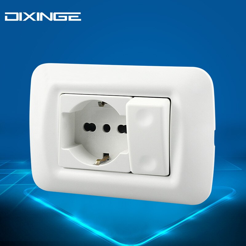 EU Italian standard 1Way Switched socket 118 PC pa... – Grandado