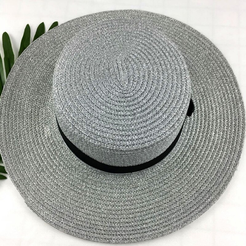 Women Wide Brim Summer Beach Hats Natural Straw Bo... – Grandado