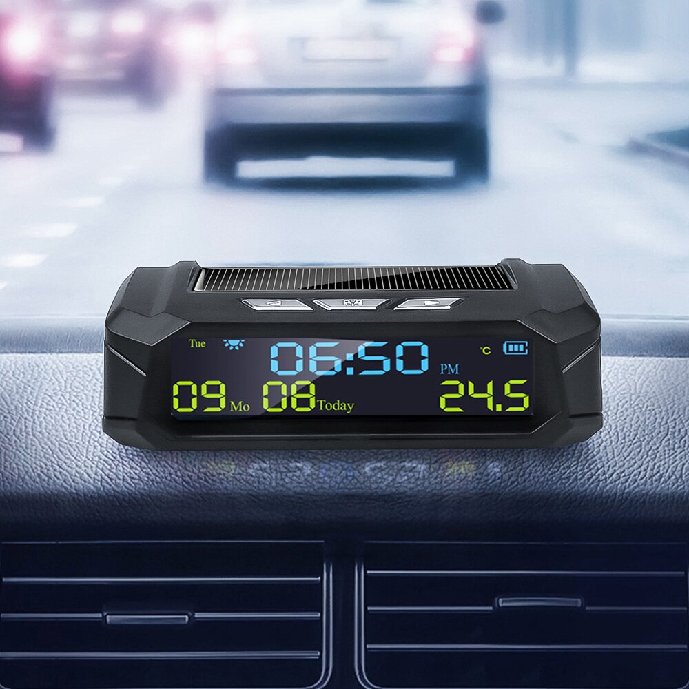 Newest Car USB Solar Charge Smart Digital Clock Ca... – Vicedeal