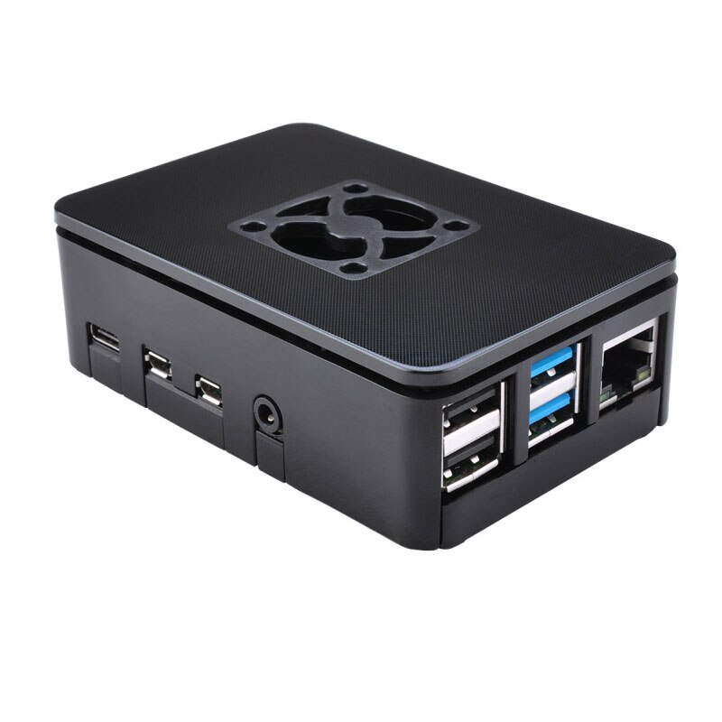 Raspberry Pi 4 Modell B ABS Fall Schwarz Transpare... – Vicedeal