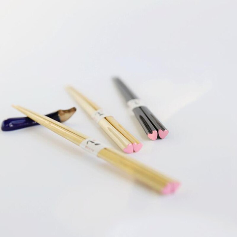 1Pair Natural Wood Love Heart Chopsticks Chinese S... – Grandado