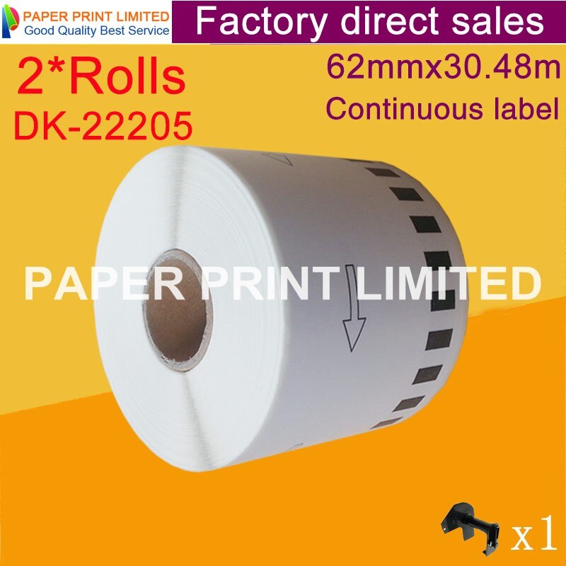2 X Rolls Brother Compatibele Labels DK 2205 lijm ... – Grandado