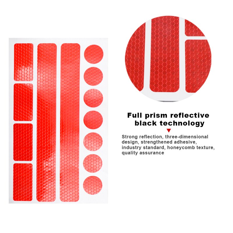Bicycle Reflective Stickers Cycling Warning Reflec... – Vicedeal