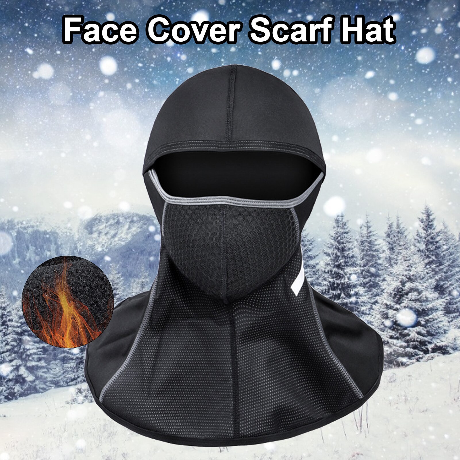 Winter Cycling Face Covers Bicycle Motorcycle Head... – Grandado