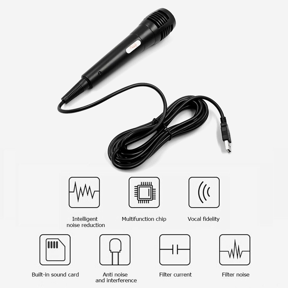 Portable 3m Universal USB Rechargeable Wired Karao... – Grandado