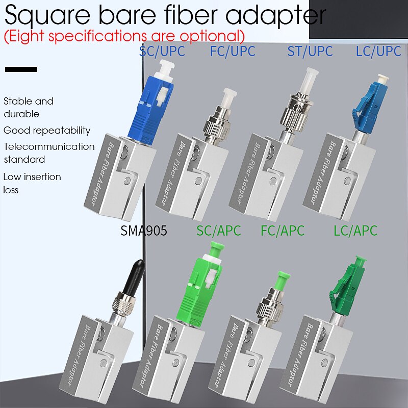Optic Fiber Connector FC SC ST Square Bare Adapter... – Grandado