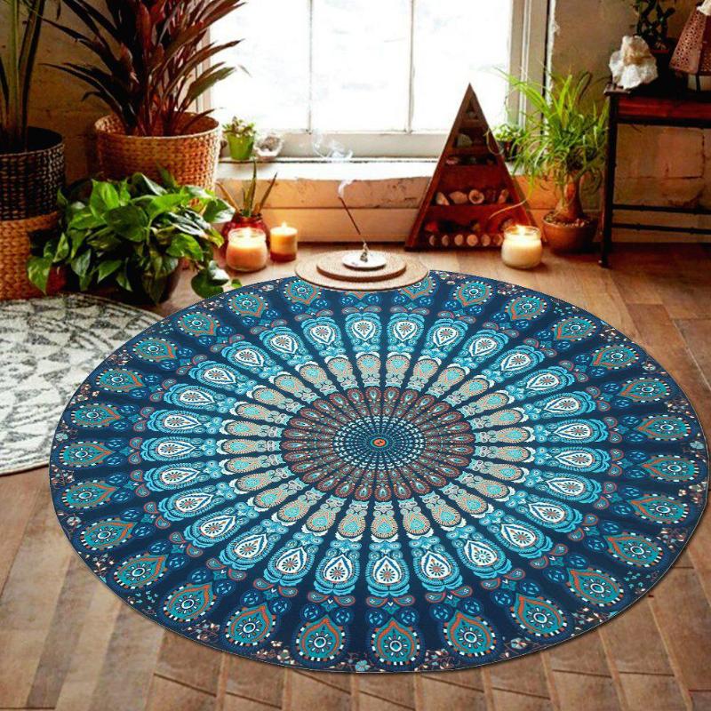 150*150cm Round Summer Boho Mandala Printing Beach... – Grandado
