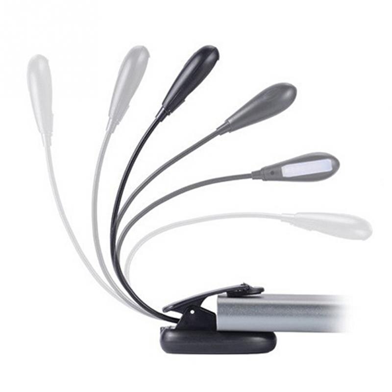 7 LED Clip Type Leeslamp met USB Oplaadbare Dubbel... – Vicedeal