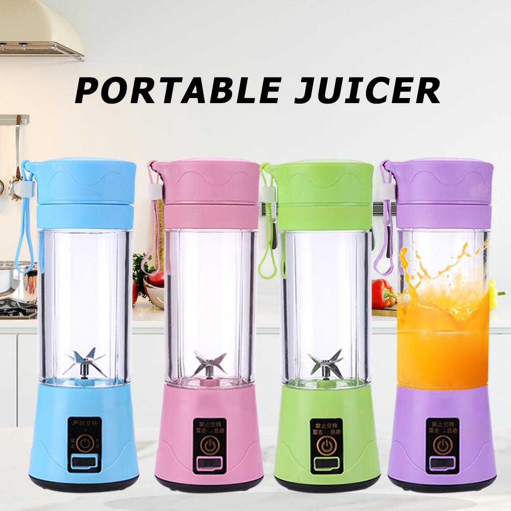 380ml Portable Stainless Steel Mini Juicer USB Rec... – Vicedeal
