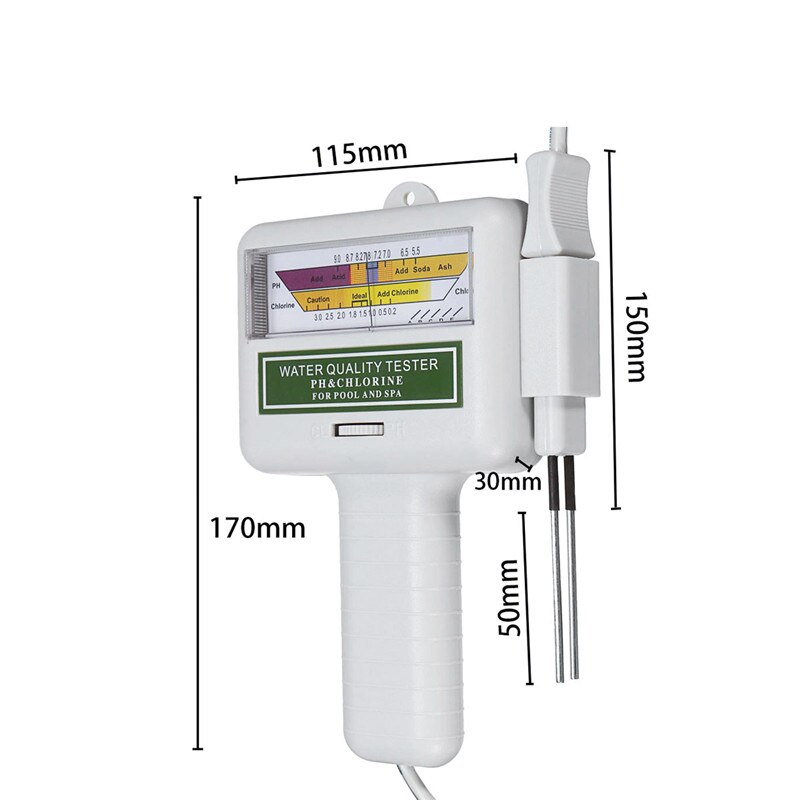 Chlorine Meters PH Tester 2 in 1 Testers Water Tes... – Vicedeal