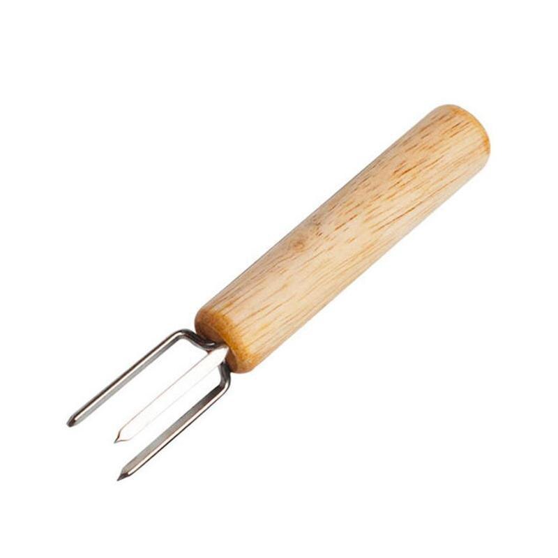 1pcs Forks Corn Roast Needle Stainless Steel Wood ... – Vicedeal
