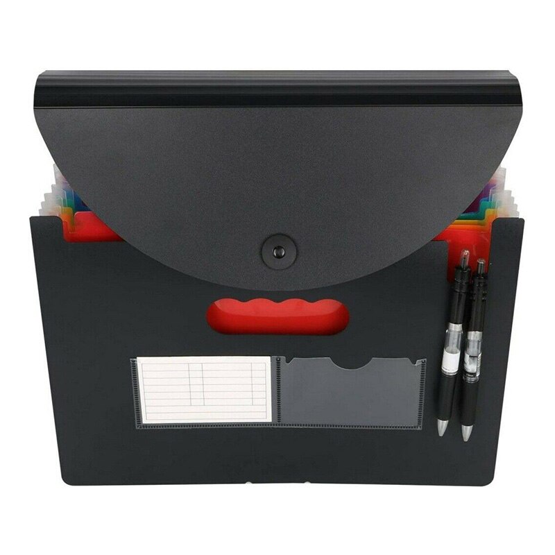 A4 Plastic Portable File Folder 24 Pocket Office E... – Grandado