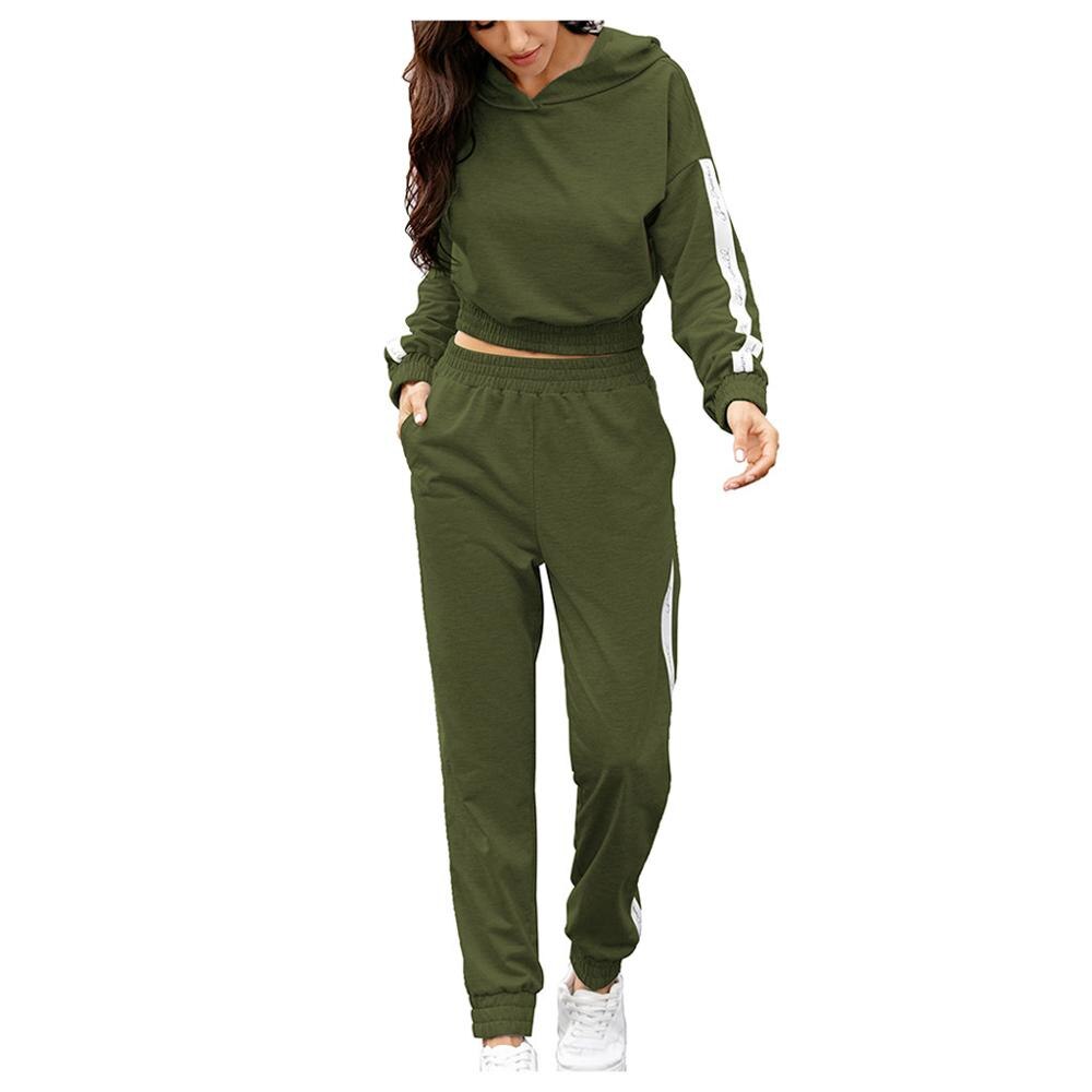 Ensemble Jogging Femme Women Hooded Sweatshirt Cas... – Grandado