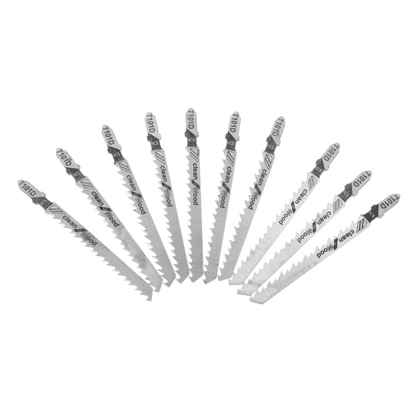 10 Pcs T101D 100mm HCS Jig Saw Blades Clean Cuttin... – Grandado