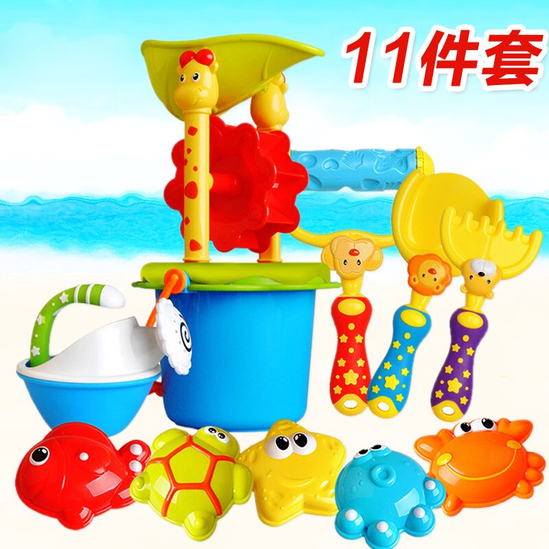 Beach Toys Sandbox Plastic Kids With Cute Animal M... – Grandado