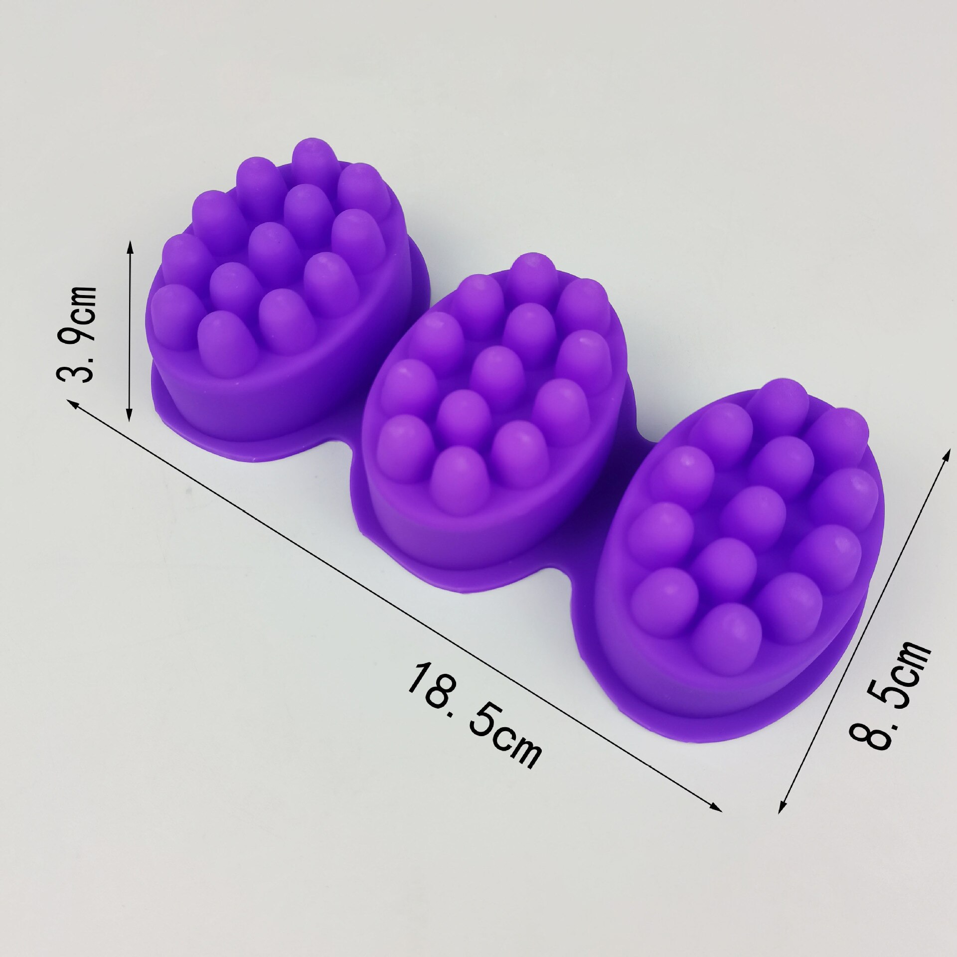 3/2/1 Holes Silicone Soap Molds 3D Massage Therapy... – Vicedeal