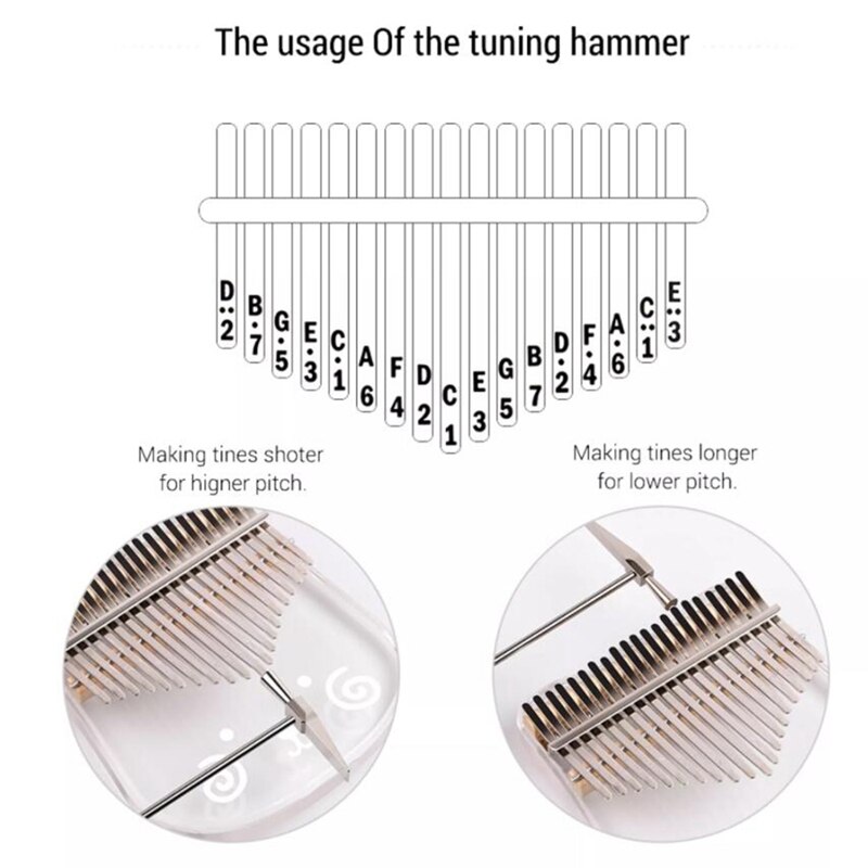 Kalimba Thumb Piano 21 Keys Finger Portable Crysta... – Vicedeal