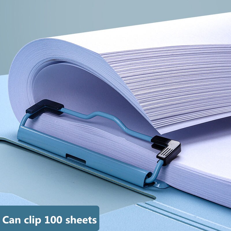 Retro Single-Double Clip Morandi A4 File Folder Wr... – Vicedeal