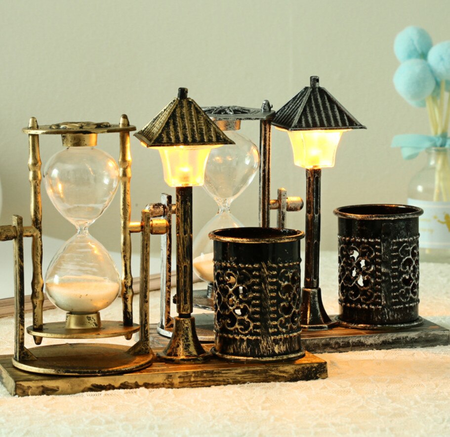 Retro Metal Sandglass Timer 30 Minute Sand Hourgla... – Grandado