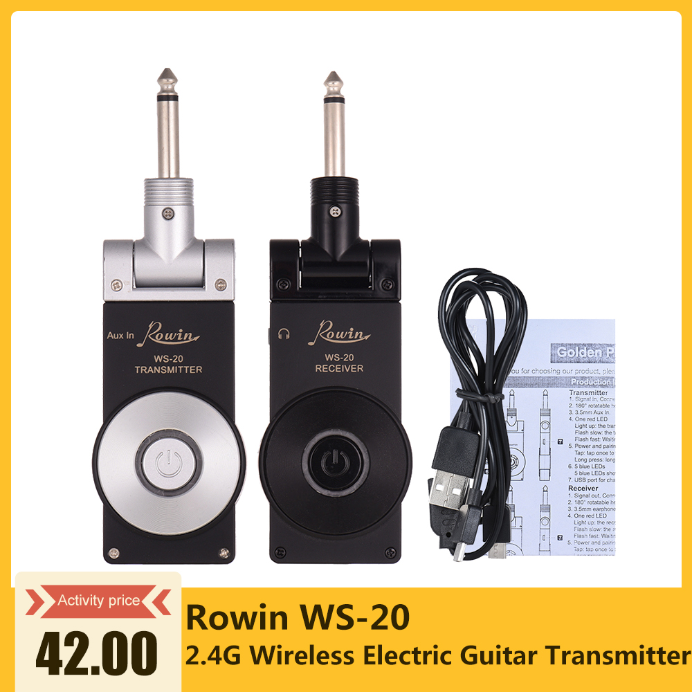 Rowin WS-20 2.4G Draadloze Elektrische Gitaar Zend... – Grandado