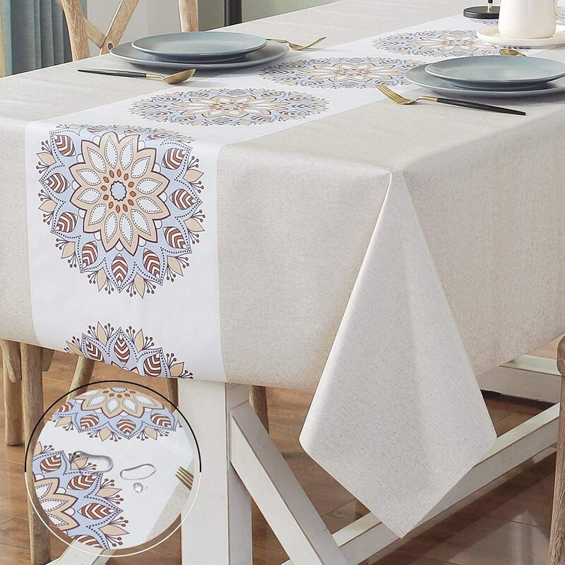 Oilcloth Tablecloth Waterproof PVC Wipeable Spillp... – Grandado