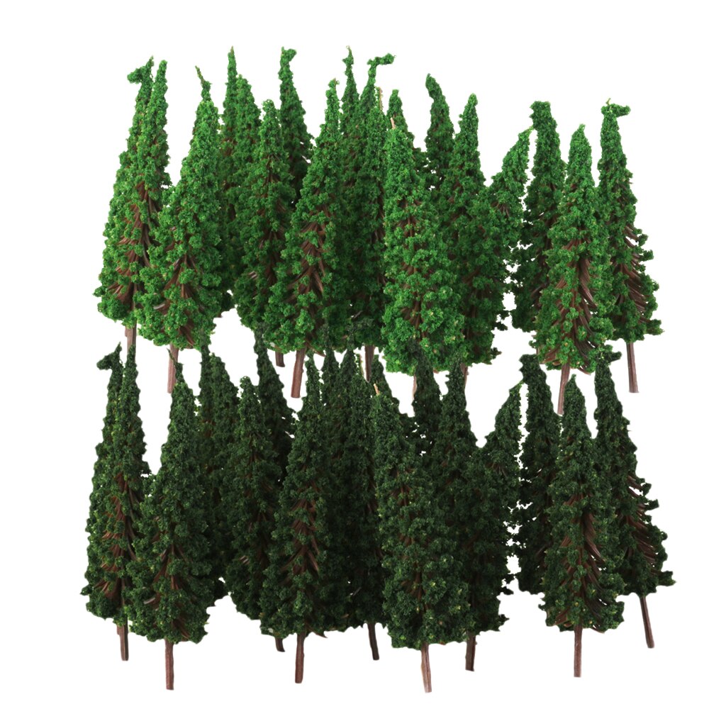 100x Pagoda Trees Models HO Scale for 1/100 RR Tra... – Grandado