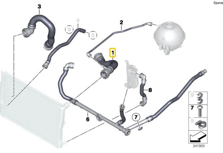 Upper Radiator Hose For BMW F25 X3 F26 X4 28i 35iX... – Grandado