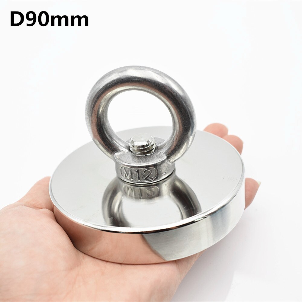 Neodymium magnet D90mm holder super powerful hole ... – Vicedeal