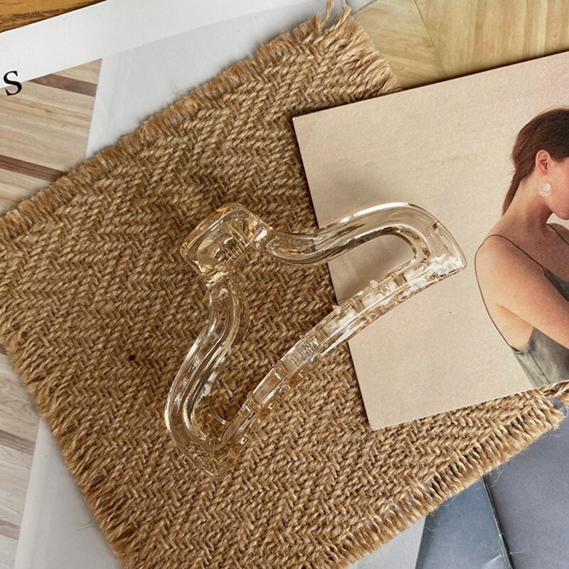 Transparent Claw Large Acrylic Hair Claw Clips for... – Grandado