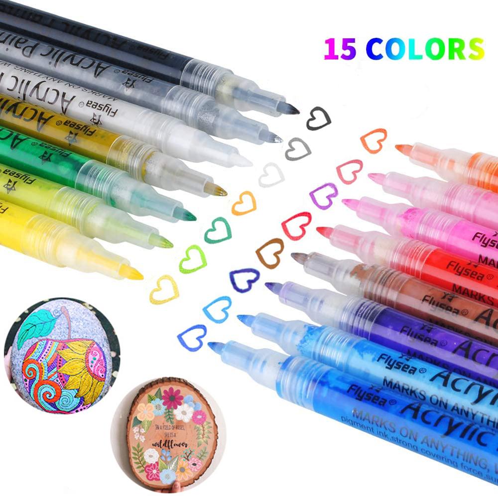 Acrylic Paint Pens Waterproof Acrylic Marker Pens ... – Vicedeal