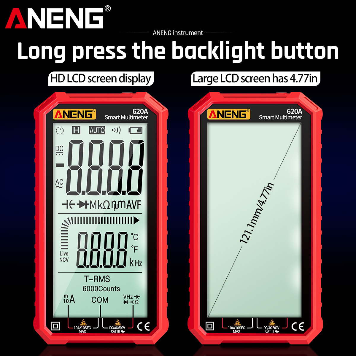 ANENG Digital Multimeter App Remote Control RMS Mu... – Grandado