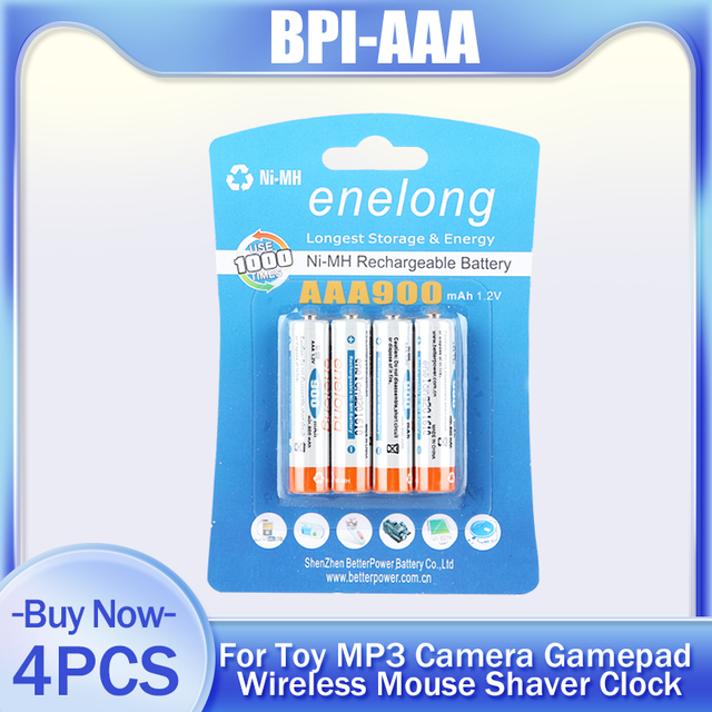 4-20PCS BPI 1.2V 900mAh 10440 AAA Ni-MH Rechargeab... – Grandado