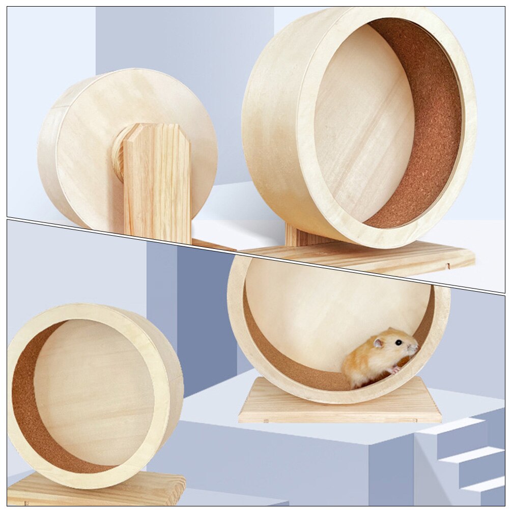 Hamster Wheel Wooden Hedgehog Running Wheel Mute S... – Grandado