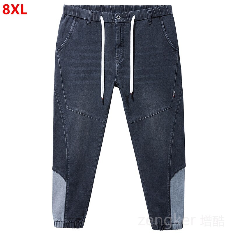 jeans men's elastic elastic waist men's hi... – Grandado