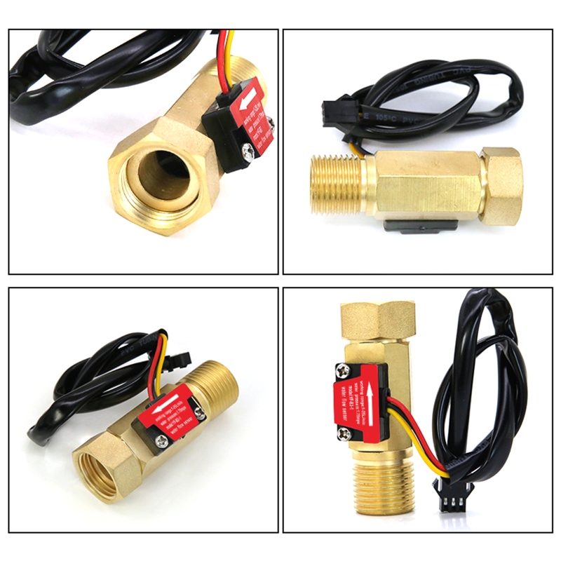 Turbo Type Flow Switch DC5-18V Brass Solenoid Valv... – Grandado