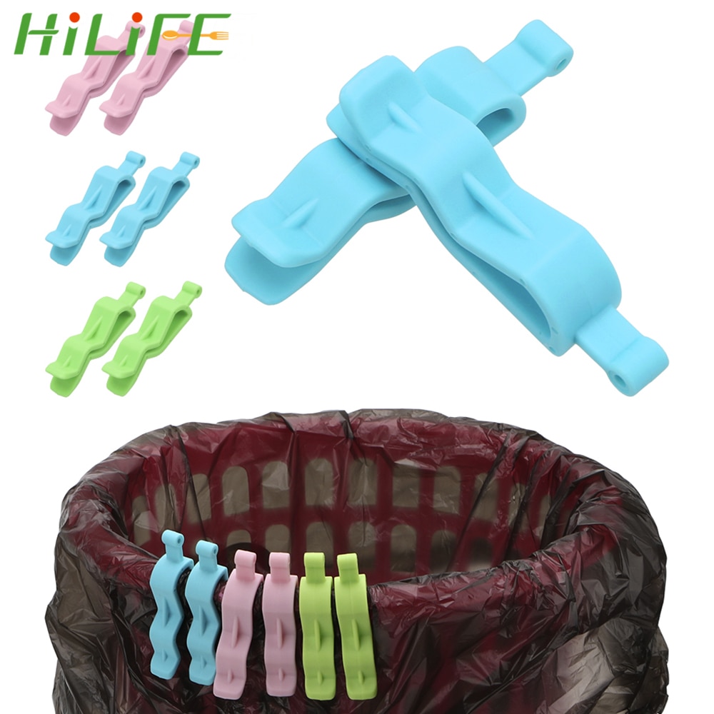 HILIFE 6Pcs/set Waste Bin Bag Dustbin Clamp Trash ... – Vicedeal