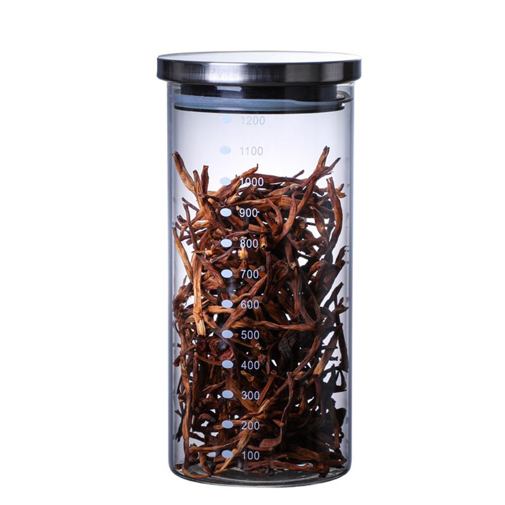 Food Storage Jar Glass Tea Coffee Spice Storage Bo... – Vicedeal