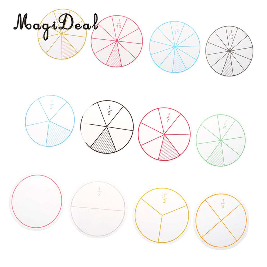 1Set Educational Math Fraction Circles Chips Game ... – Grandado