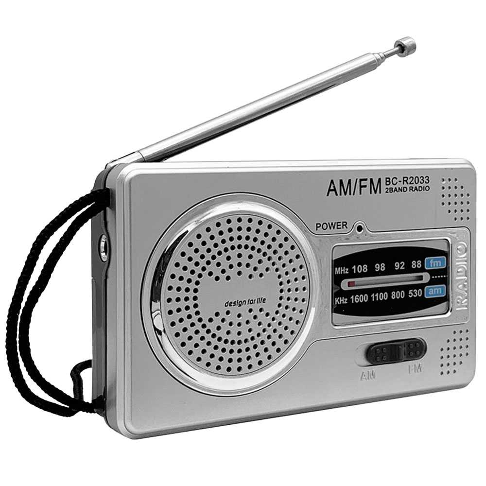Draagbare Pocket Radio BC-R2033 Zilver Dual Band F... – Vicedeal