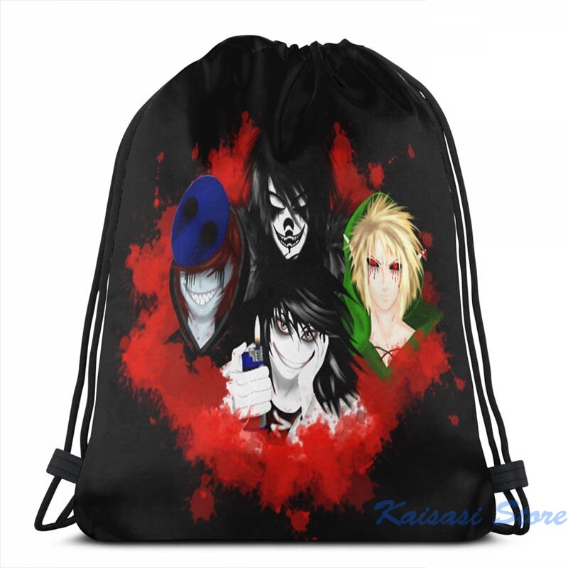 Funny Graphic print creepypasta USB Charge Backpac... – Grandado