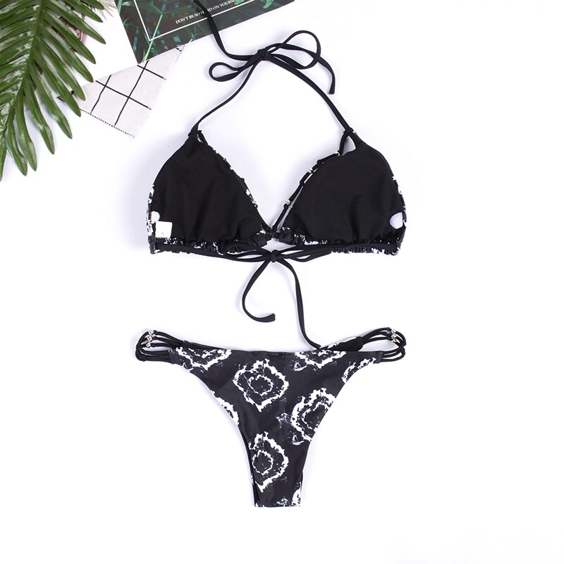 Swimwear Women Pineapple Printed Bikini Triangle B... – Vicedeal