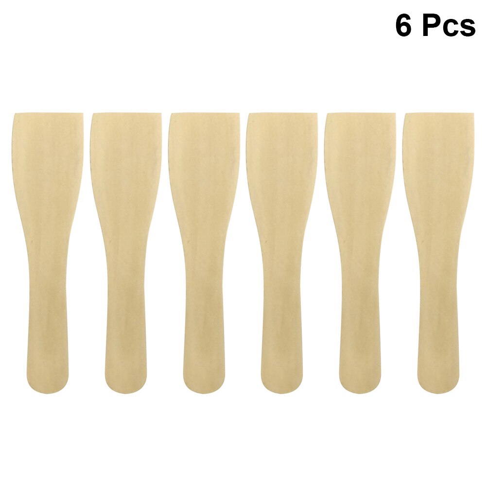 6pcs Non-stick Wooden Spatula Small Wood Turner Co... – Grandado