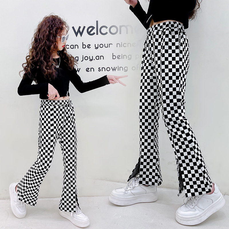 Girls Pants Plaid Pants For Teenage Girl Spring Au... – Grandado