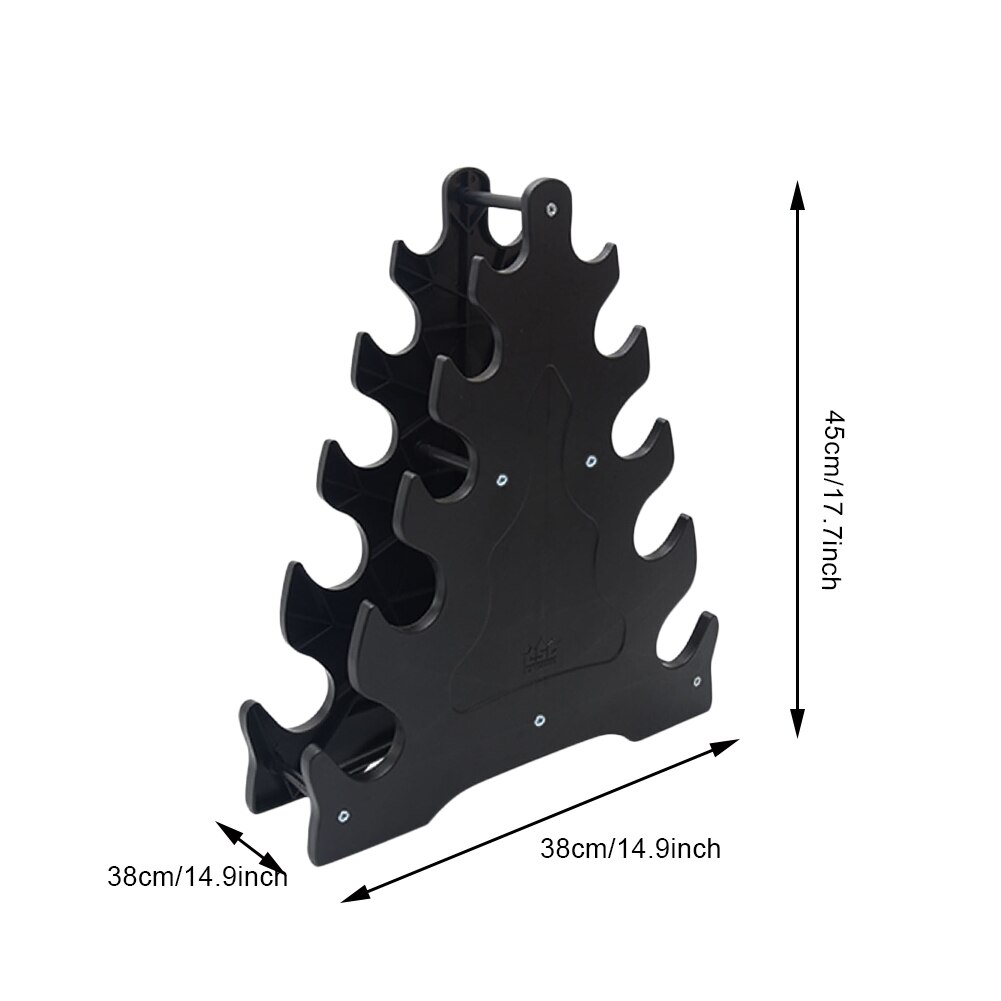 5-Tier Dumbbell Rack Holds 25kg Triangle Tree Shap... – Grandado