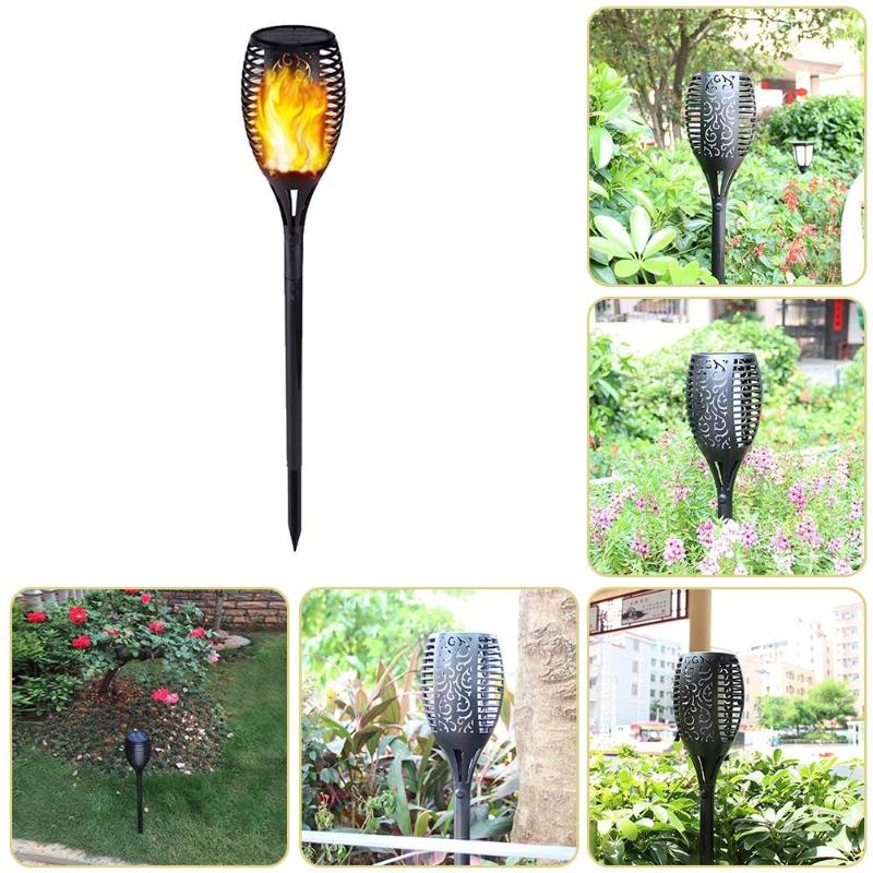Solar Flame Flickering Garden Lamp Torch Light IP6... – Grandado