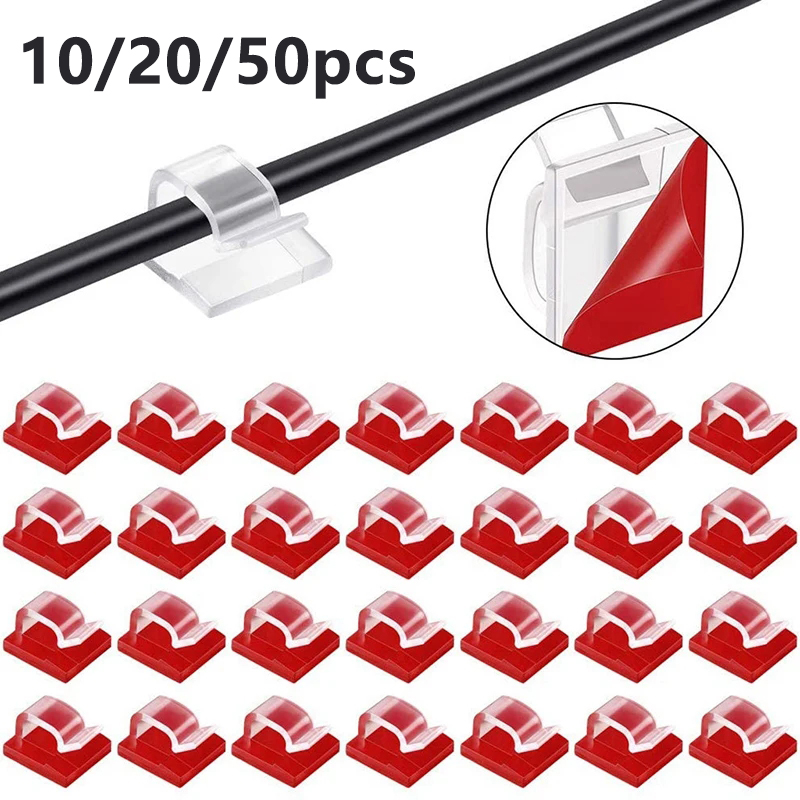 10/20/50Pcs Cable Clips Self Adhesive Cord Managem... – Vicedeal