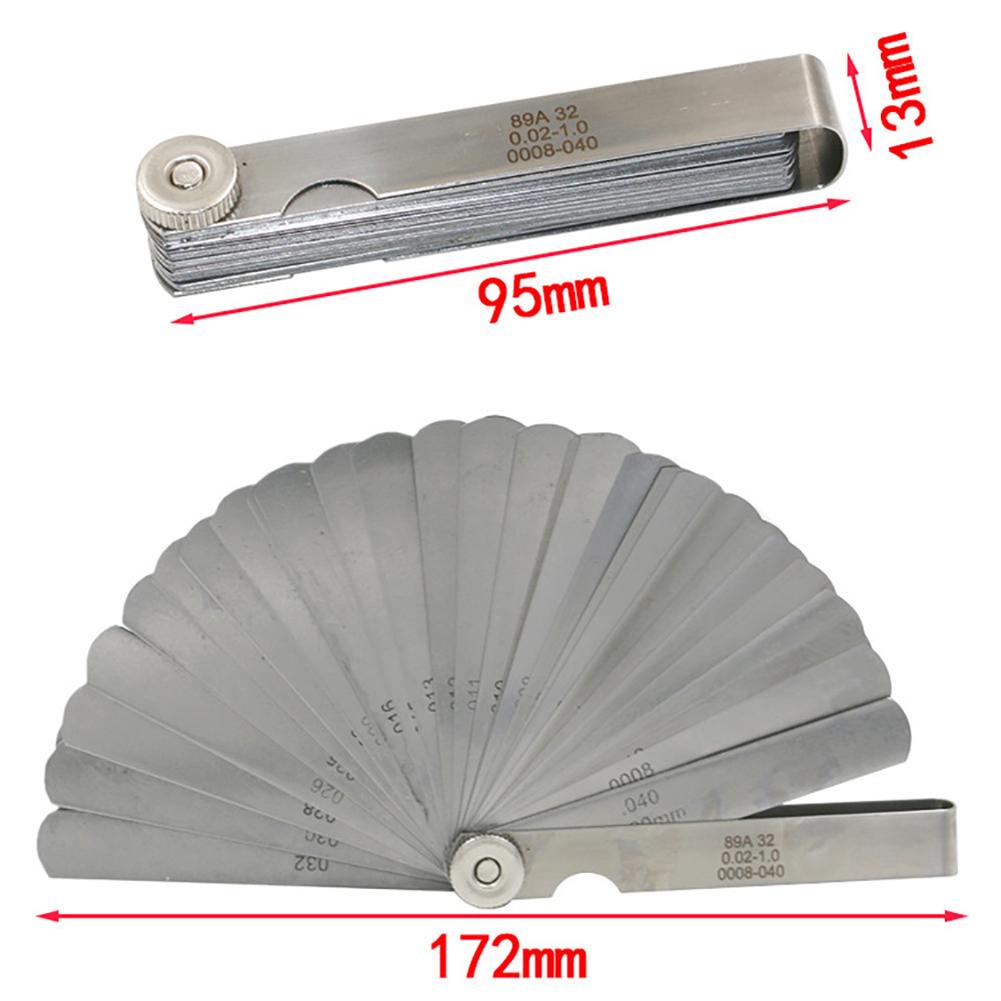 32 Blades Metric Thickness Gage Set Tappet Filler ... – Grandado