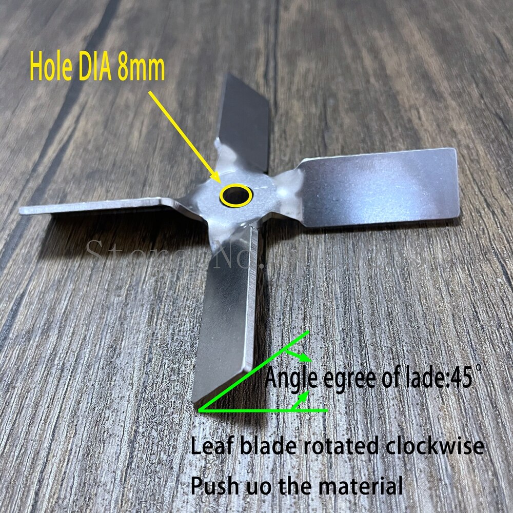 1Set, Dia 40Mm Tot 100Mm, lab 304 Rvs Vier Bladen ... – Grandado